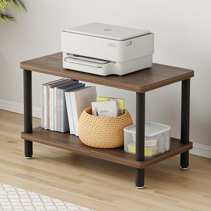 Zhuobo Floor Standing Storage Rack Kitchen Storage Rack Layered Storage Rack Tea Table Living Room Side Table BH9 Two Layers 55*30cm
