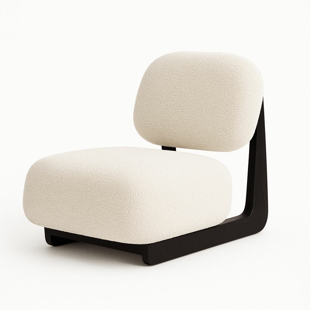 Кресло букле для отдыха PLAYWOODS Hush Relax белый