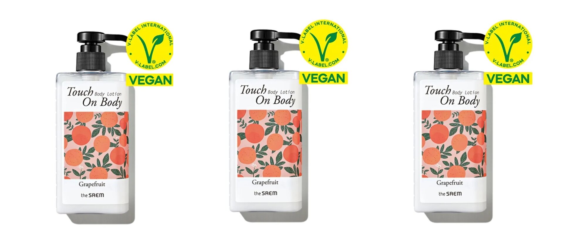 Лосьон Sung bo Cleamy для тела Touch On Body Grapefruit Body Lotion, 300 мл, 3 шт
