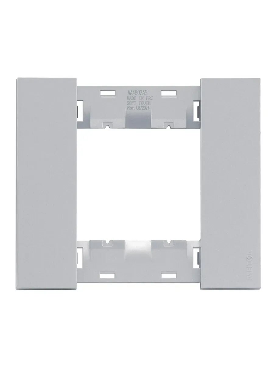 Рамка однопостовая, Meiton цвет-серый матовый Soft Touch IP20 AA4802AS