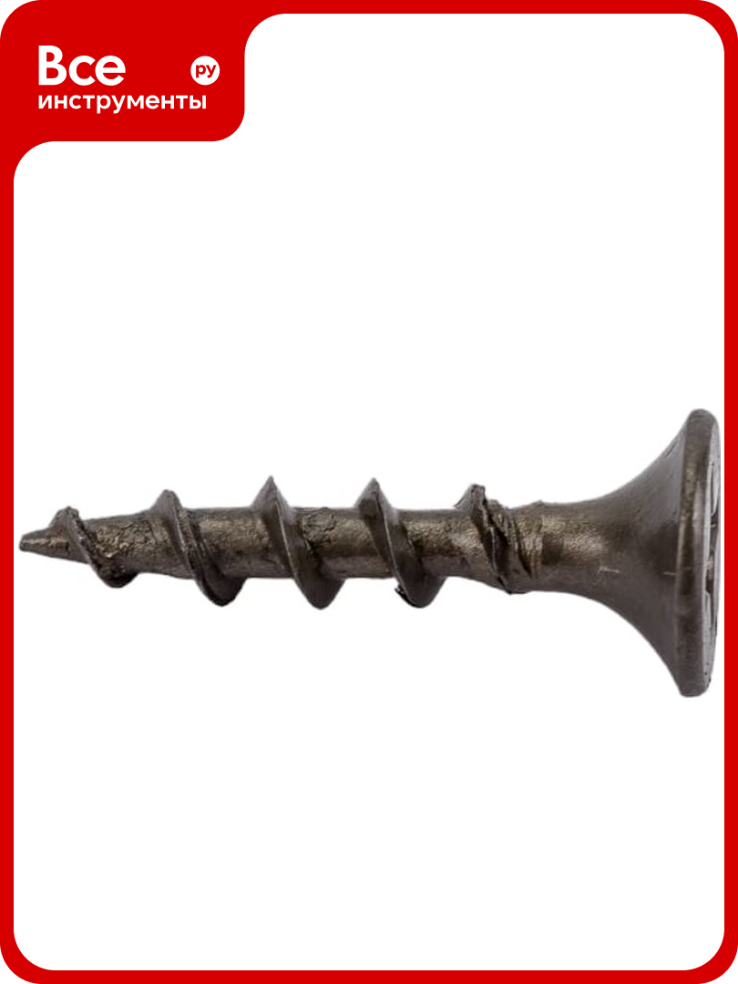 Саморезы Gigant 3,5x19, потайная головка, крупный шаг, оксидированный, 1000 шт. 123546