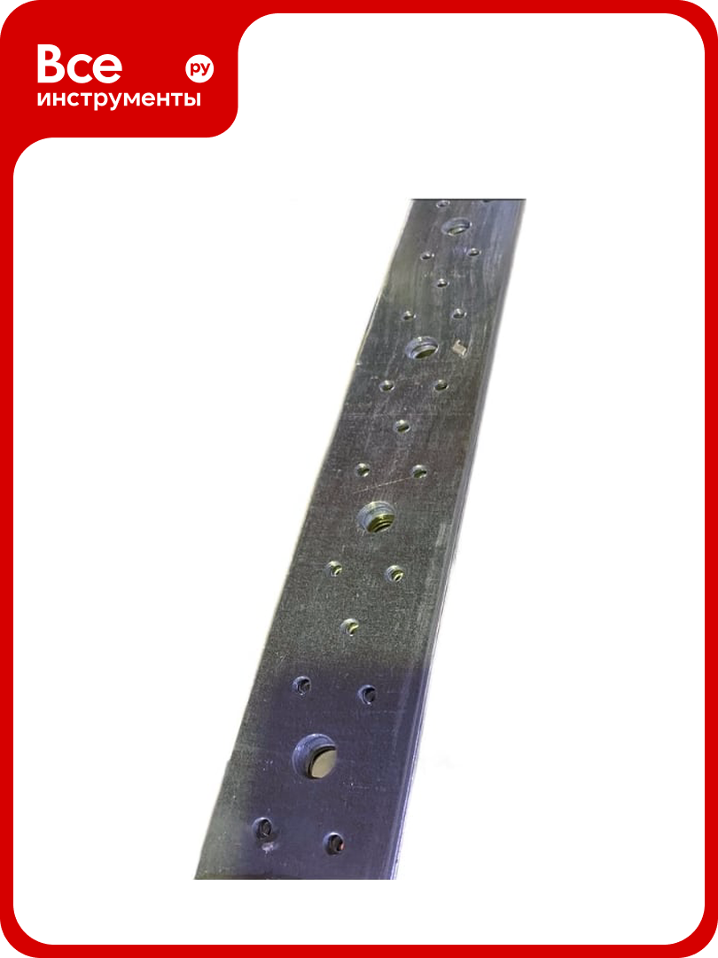 Крепежная пластина Lucky Guy 1250x50x1 мм, отверстие 5,1 мм и 12,1 мм, 1 мм