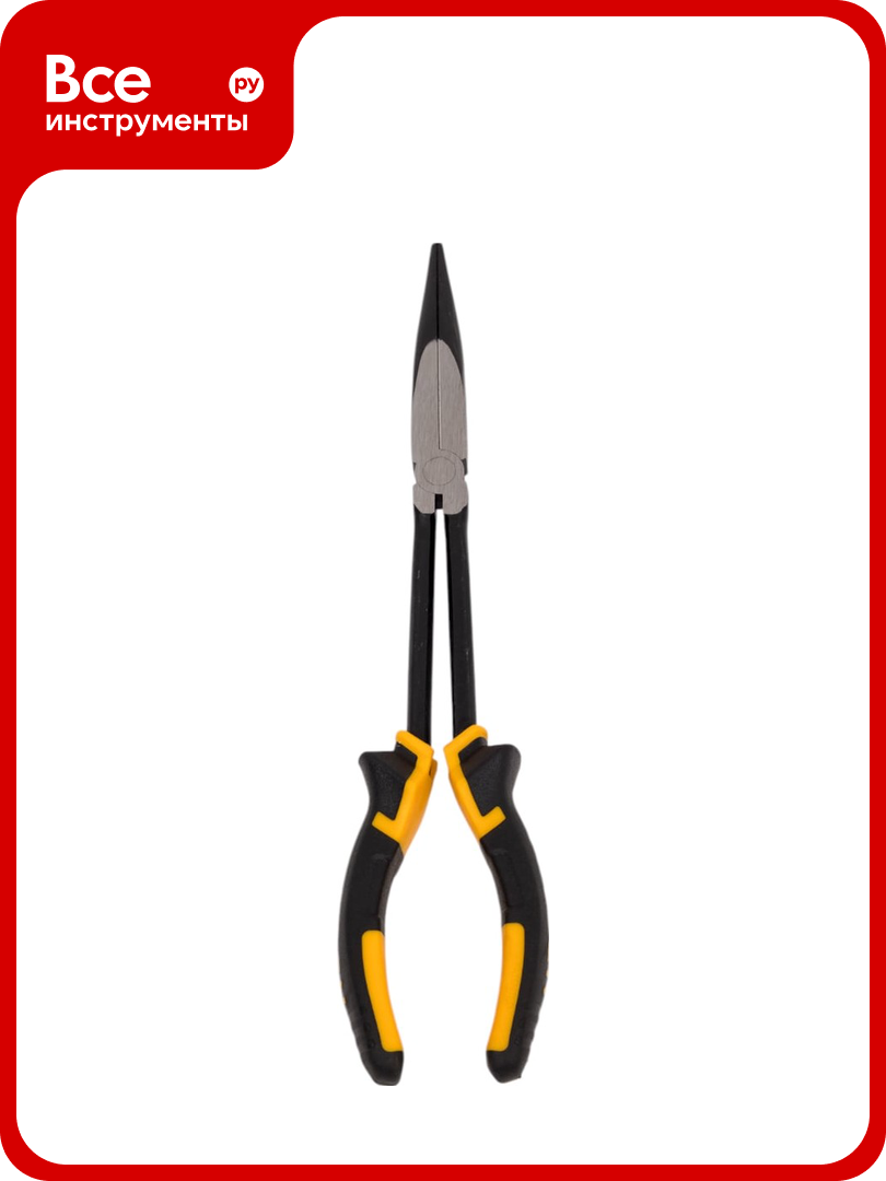 Длинногубцы TOLSEN 280 мм, удлиненные двухкомп. рукоятки 10290