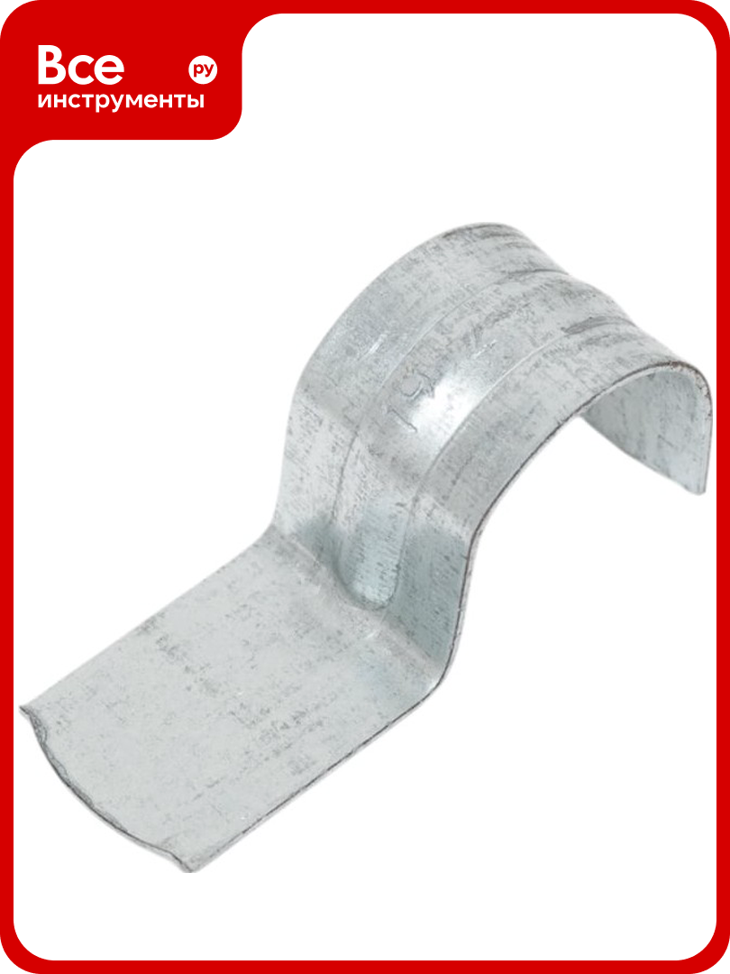 Скоба металлическая однолапковая Fedast СМО, для монтажных пистолетов, 19-20 мм, 100 шт, крепления к различным