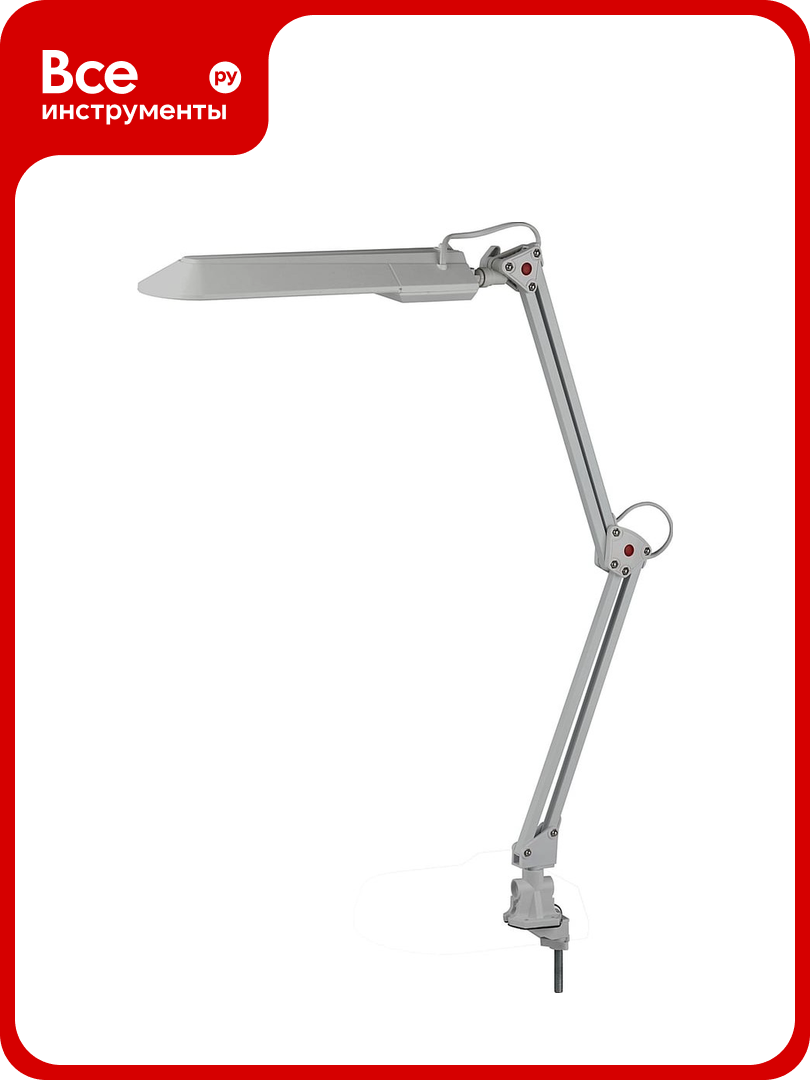 Настольный светильник ЭРА NL-201-G23-11W-GY, серый C0041458