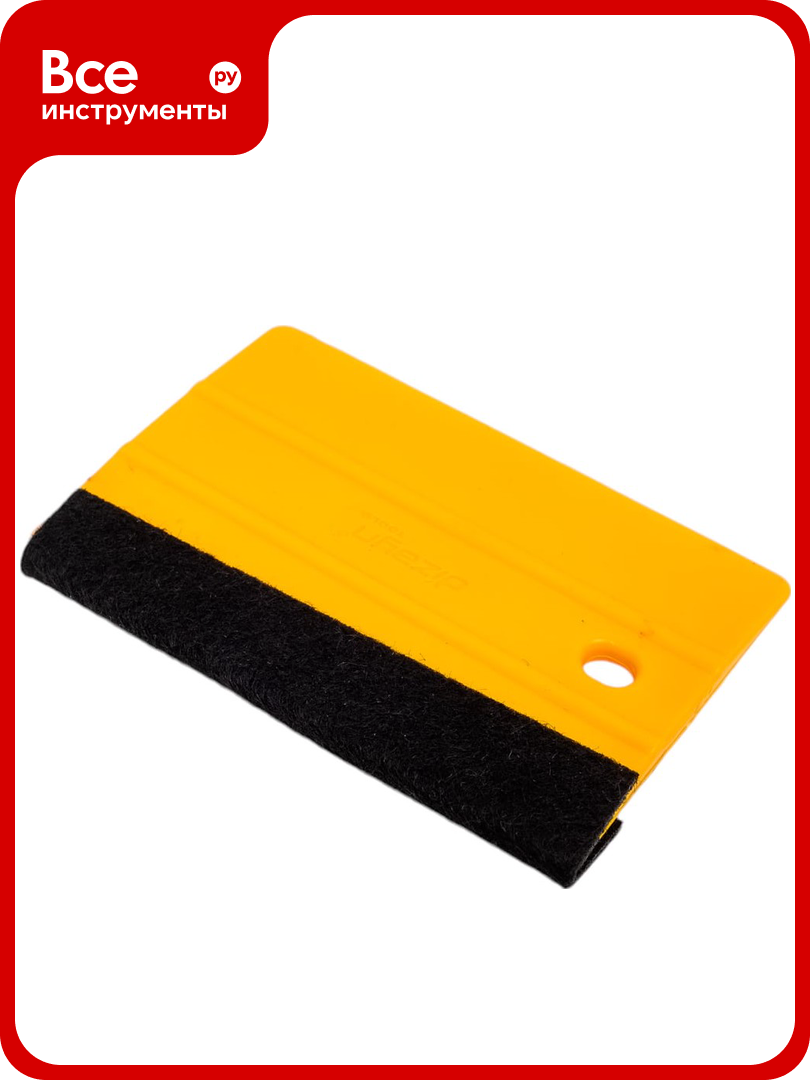 Пластиковый ракель DIZAYNTOOLS с фетровой вставкой 178, с пленками