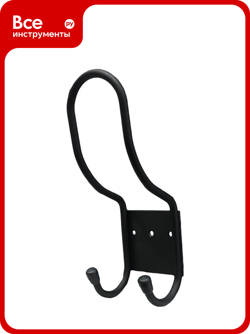 Крючок Lucky Guy двойной ЭКО 190*80*65мм, Черный 600 03 19080 65 4 для герметичного прохода кабелей