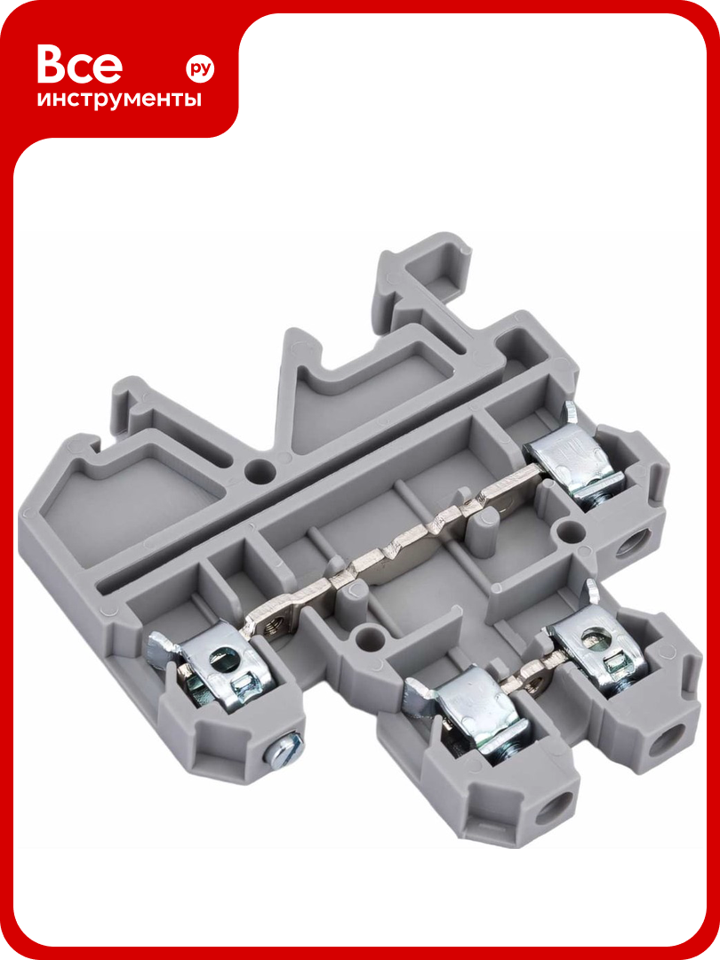 Клеммная колодка EKF PROxima JXB-4/35 двойная, серая, 55 шт. из полиамида, с монтажом на DIN‑рейку, для схем