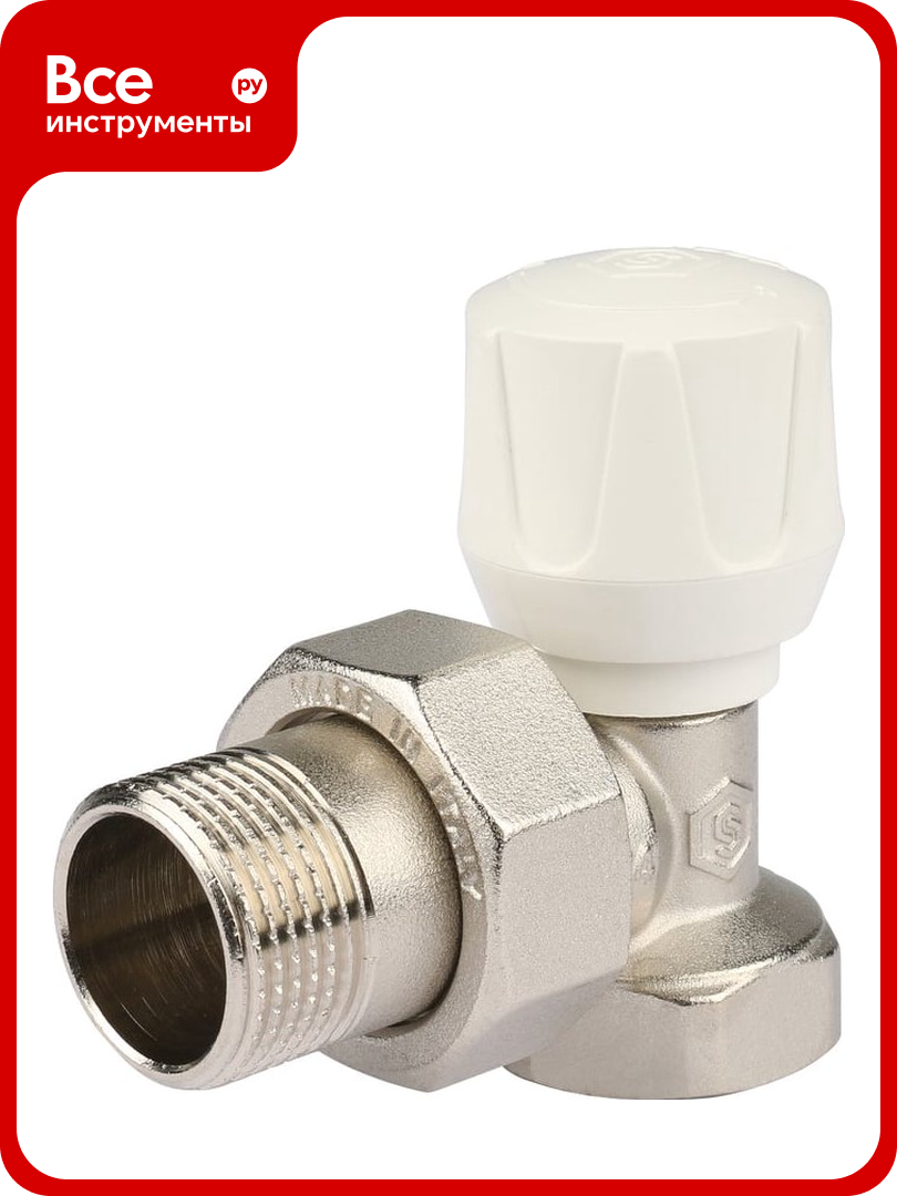 Ручной терморегулирующий угловой клапан STOUT 3/4 SVR 2102 000020 RG008S6N6OJKFB