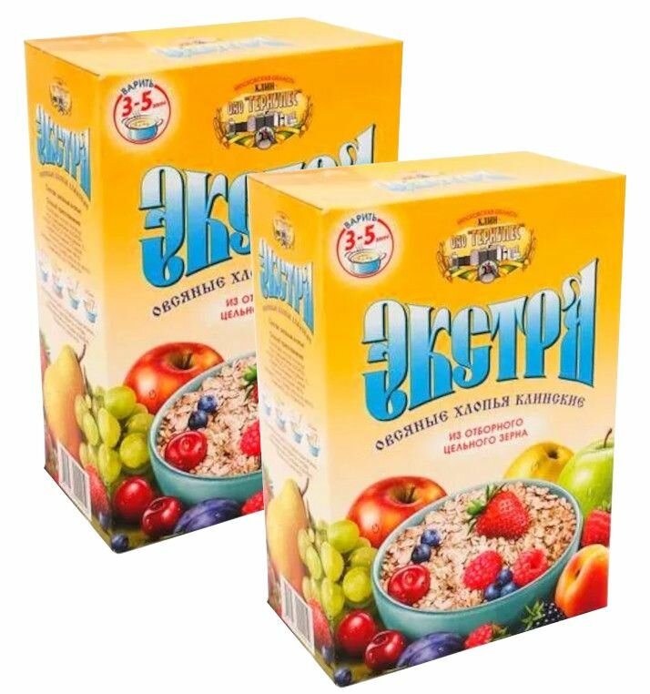 Овсяные хлопья Клинский "Геркулес", без ароматизаторов, без консервантов, без ГМО, 2кг