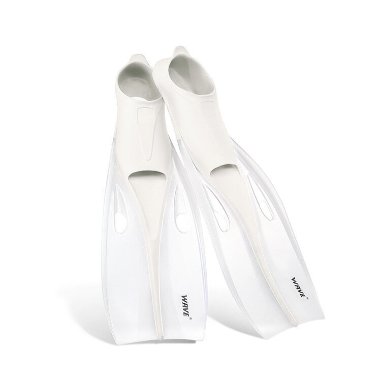 Ласты для фридайвинга, для взрослых, унисекс, размер S, белые/прозрачные