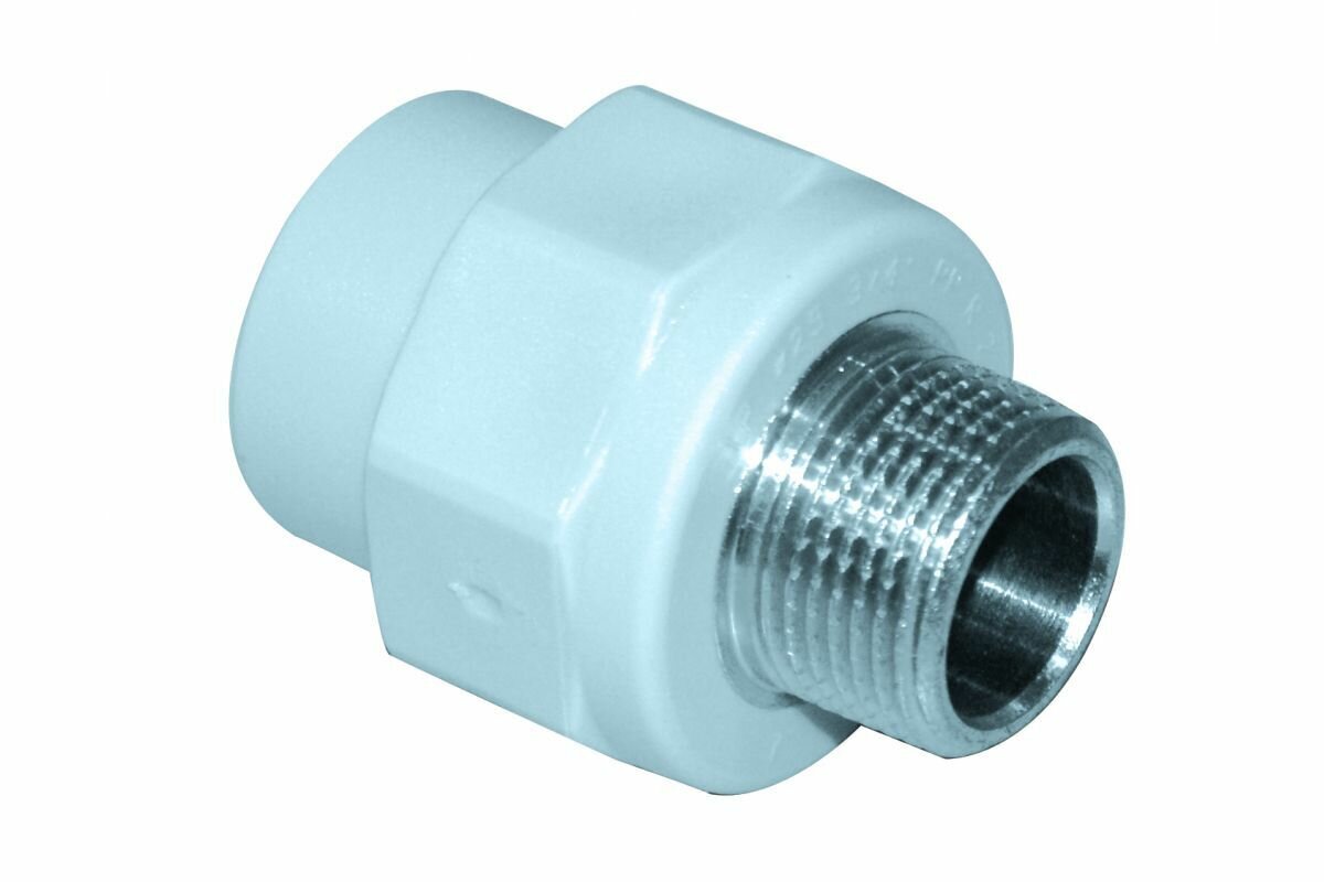 Переходник PIPELIFE INSTAPLAST DG НР 20x1/2 серый (арт. 3297450714), 2 шт.