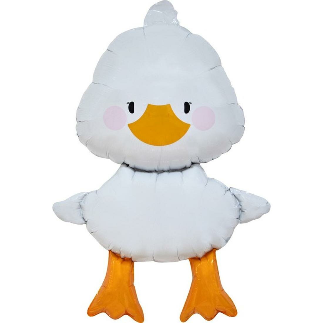 Шар фольгированный Falali «Гусь», глянцевый, 41", для детей, цвет белый