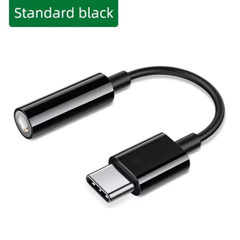 Аудиоадаптер USB типа C на 3,5 мм USB C на 3,5 мм Aux Jack Женский прямоугольный конвертер для наушников для IPhone 16 Pro Max Samsung B-1PCS