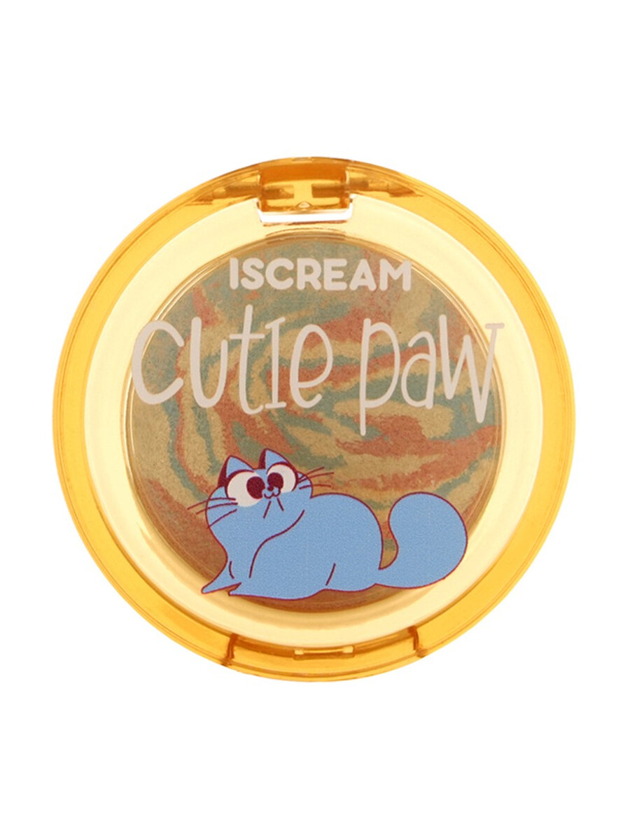 Хайлайтер для лица ISCREAM "CUTIE PAW", тон 01, перламутровый финиш