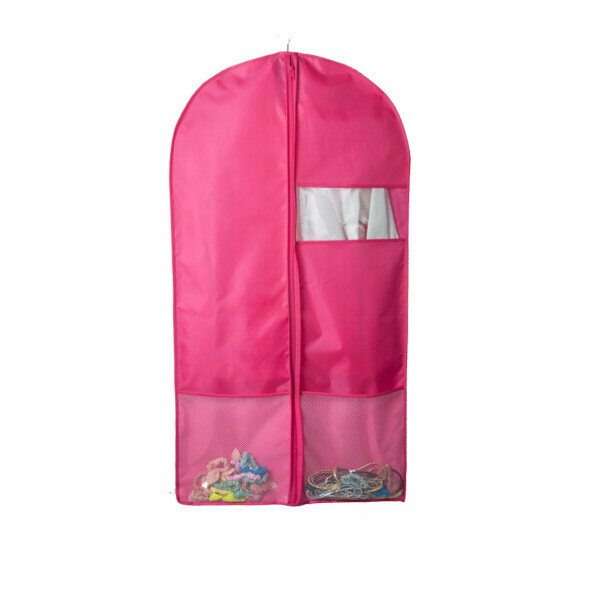 Чехол для хранения одежды из полиэстера водонепроницаемая ткань для шкафа и путешествий розовый красный
