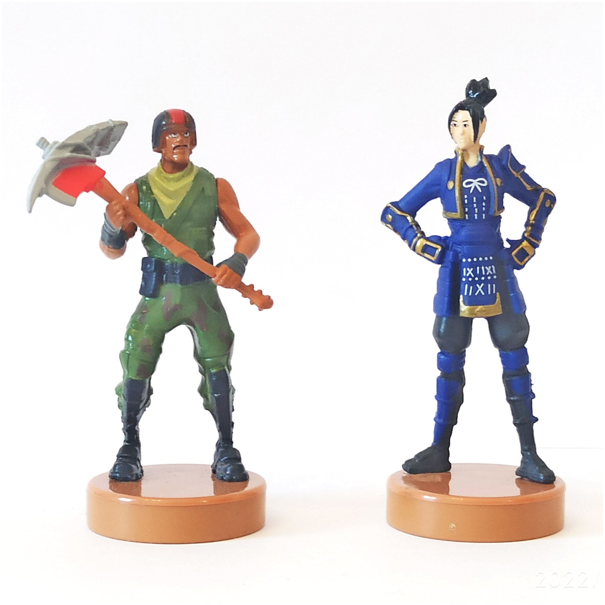 Штампик фигурка Fortnite 2шт 7,5см (2 серия) / Штампики Фортнайт в коробке по 2шт (5215) / Нэко (Hime)и Штурмовой Десантник (Aerial Assault Trooper)