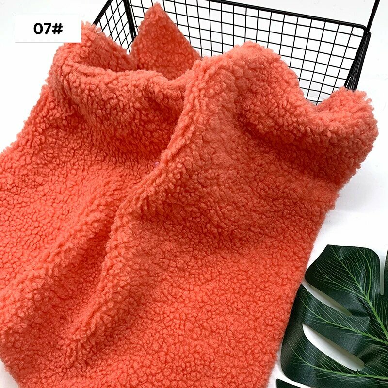 SEWBATO Ткань для плюша Тедди 100% полиэстер 45x50 см Оранжевый, 07