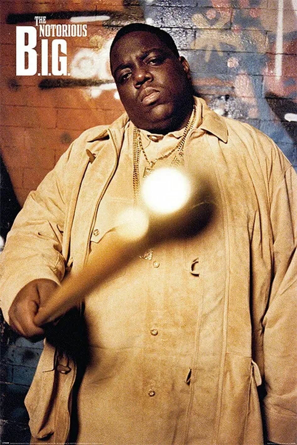 Плакат, постер The Notorious B.I.G. Рэпер. Ноториус Биг на бумаге, размер 21х30см