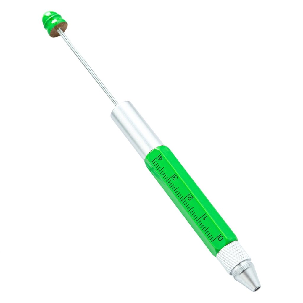 Многофункциональная ручка 5 В 1 с отверткой Шариковая линейка Многофункциональная металлическая ручка для рисования бисером