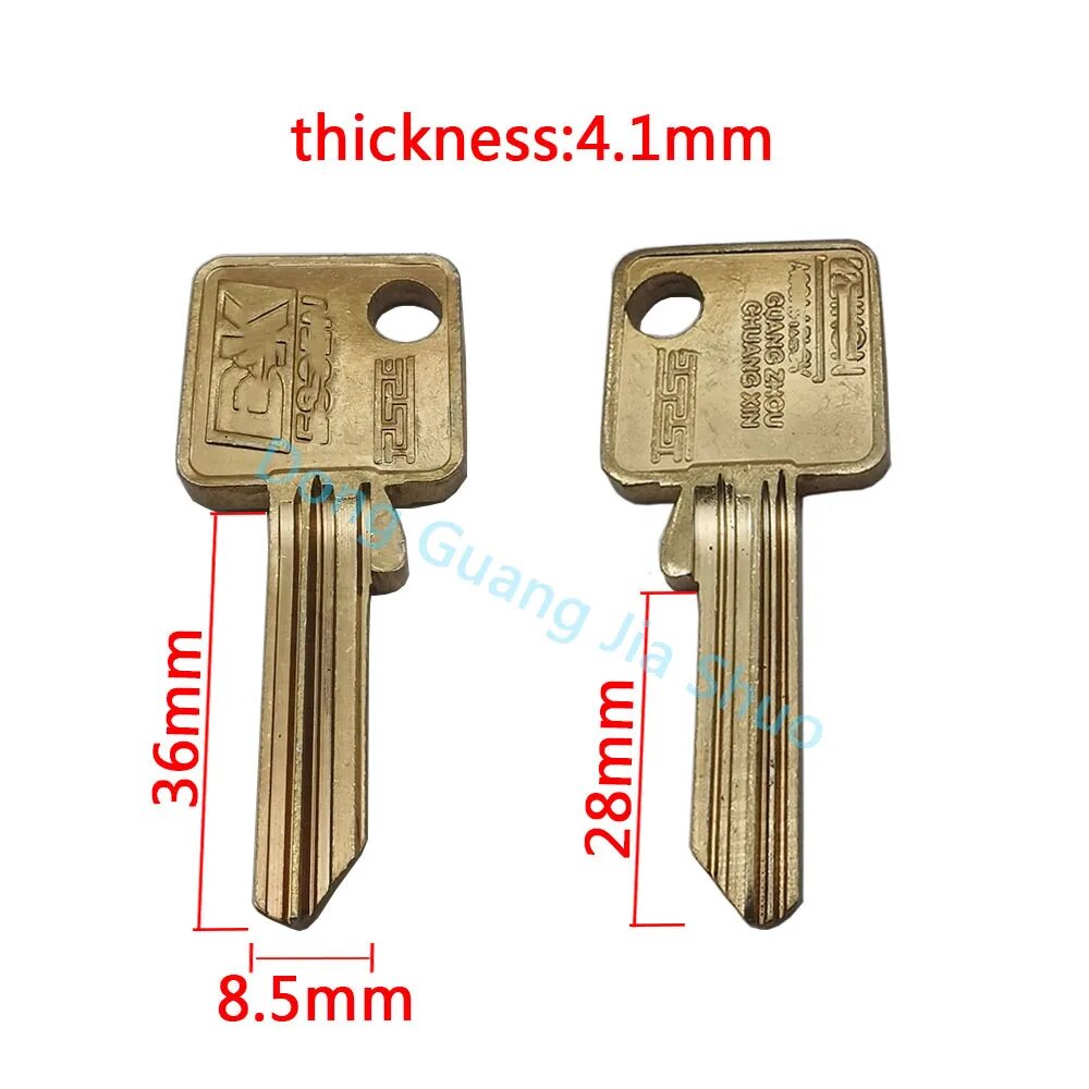 5 шт. заготовки для ключей JS2420, заготовки для ключей с несколькими слотами, заготовки для ключей особой формы, новый стиль, латунные заготовки для ключей для слесаря