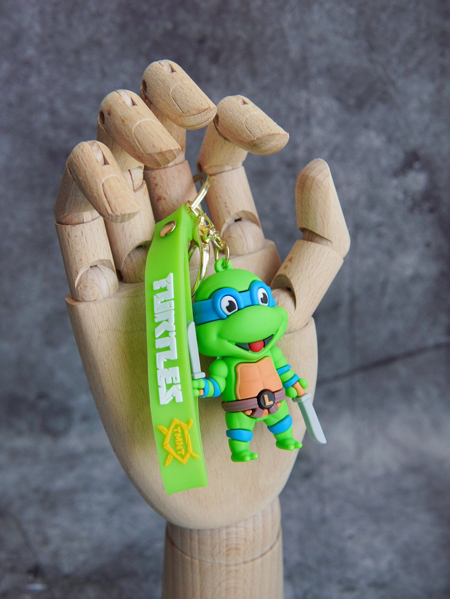 Брелок Леонардо Черепашки-ниндзя, 7 см | Синяя маска | Лидер ниндзя | Подарок фанату | Panda_Print