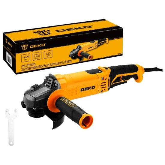 Deko Углошлифовальная машина (УШМ) AG1400DK, 125мм, 1400 Вт (083-1027)