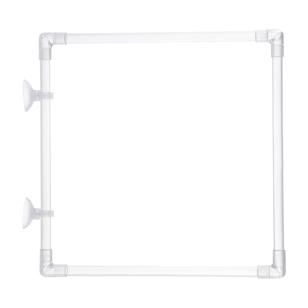 Прозрачные Акриловые Кольца Для Кормления Рыб В Аквариумах С Легко Устанавливаемой Присоской Предотвращают Разнос пищи и отходов 23x23 см