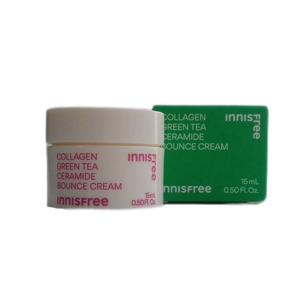 Крем увлажняющий с коллагеном и керамидами INNISFREE Collagen Green Tea Ceramide Bounce Cream 15ml