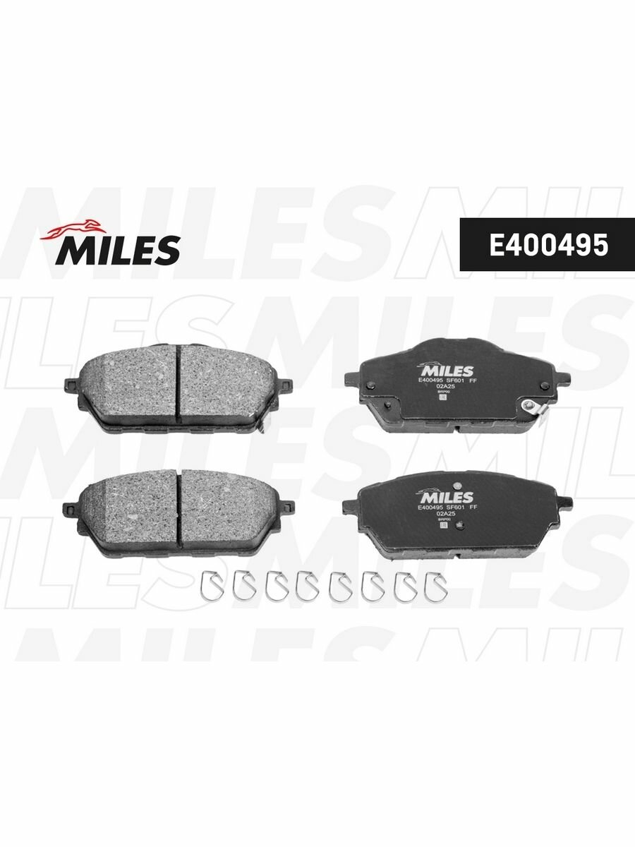 Колодки тормозные дисковые передние MILES E400495 для Great Wall H2, HAVAL H2
