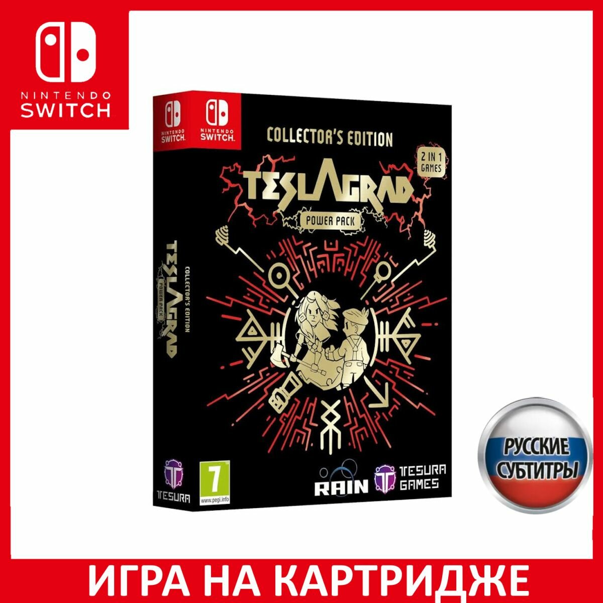 Игра Teslagrad Power Pack Collectors Edition Switch Русская Версия Картридж на Nintendo Switch