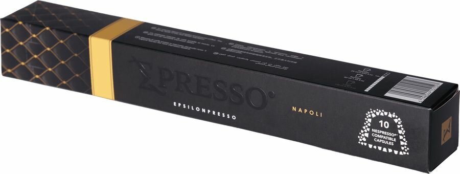 Кофе молотый в капсулах EPSILONPRESSO Napoli жареный, 10кап