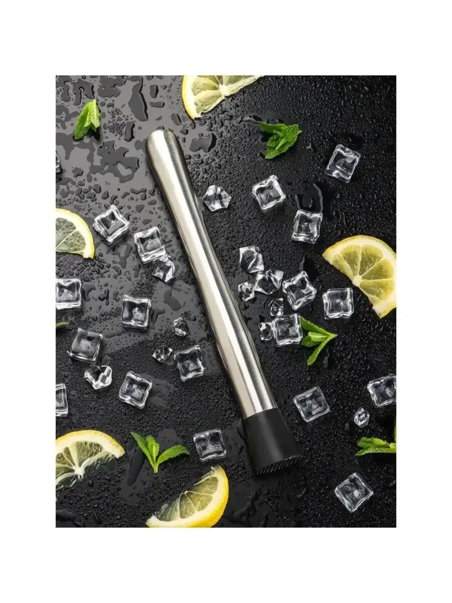 Мадлер - толкушка, 25 см, цвет серебро