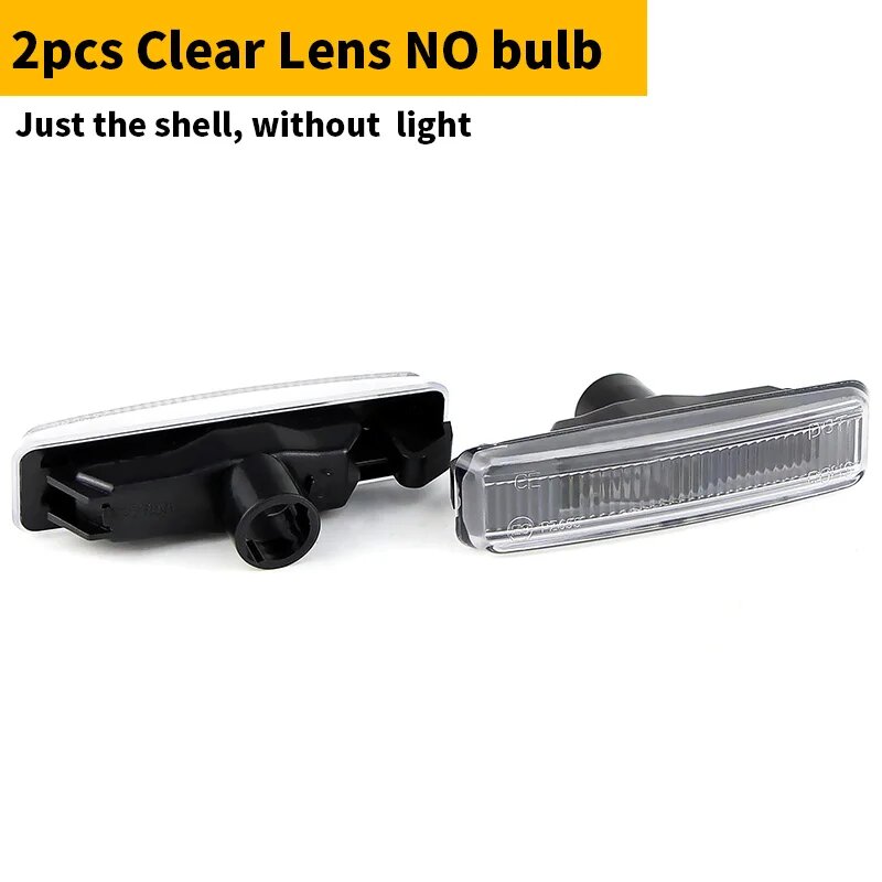 2 шт. Линзы бокового фонаря BMW E39 1997-2003, Clear lens