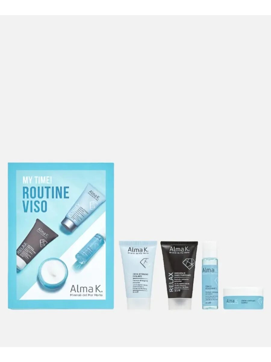Набор для ухода за кожей лица ALMA K. my time! routine viso, Адвент