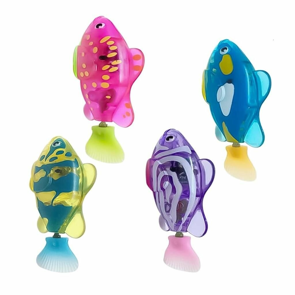 Игрушка для животных,4 интерактивные игрушки для домашних животных cat, индукционная плавающая рыбка, имитация плавания, электрическая имитационная рыбка-set A