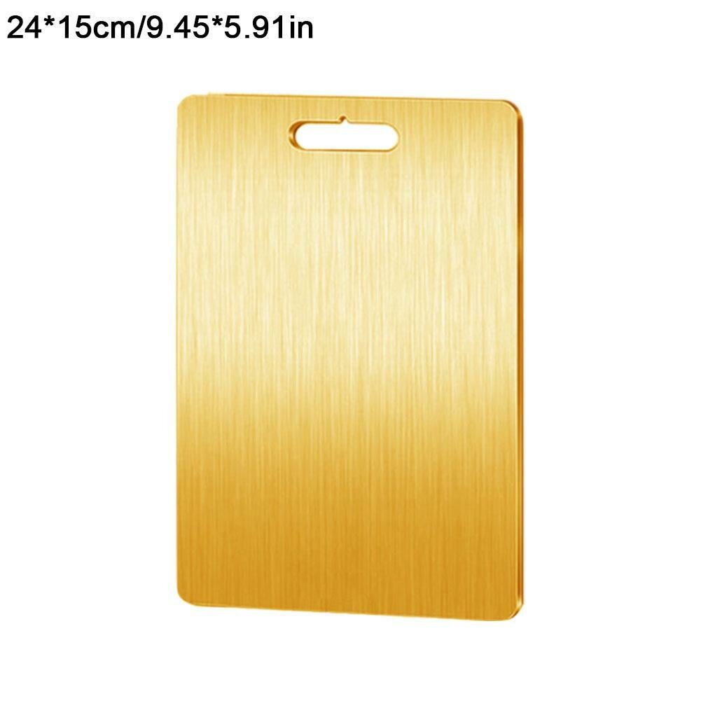 Доска разделочная для кухни металлическая из нержавеющей стали, двухсторонняя