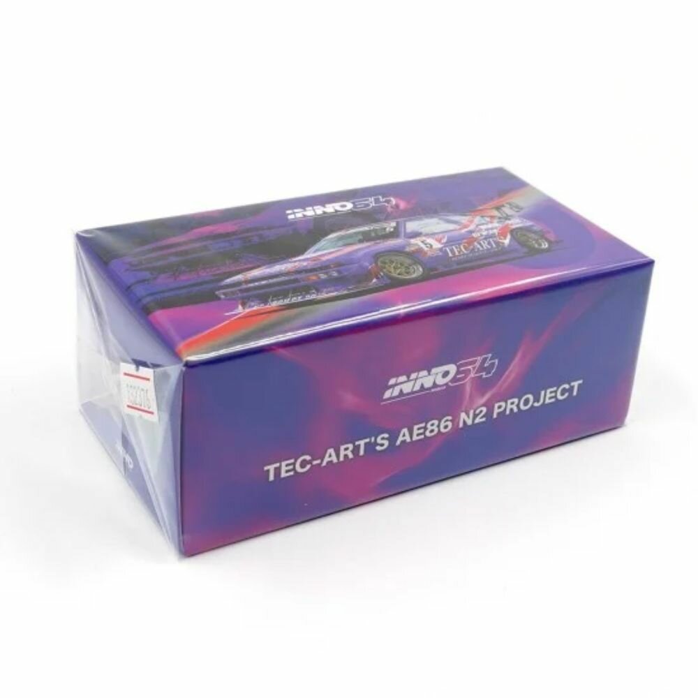 Машинка INNO64 1/64 Toyota Sprinter Trueno AE86 N2 PROJECT BY Tec-Art Diecast Scale Model Car
