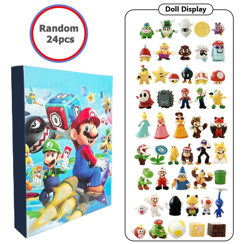 Bandai Mario, 24 фигурки, Цвет: 003