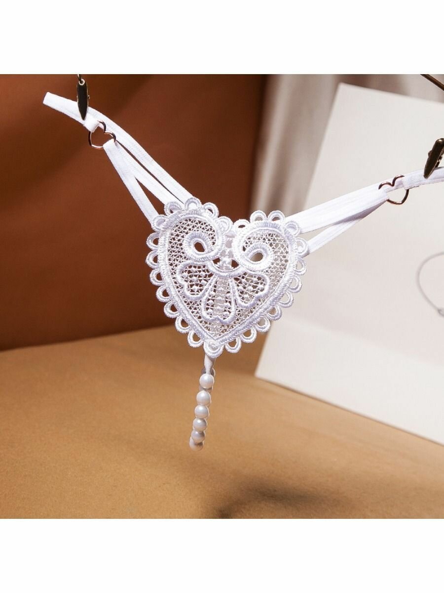 Стринги женские сексуальные сетчатые с вышивкой