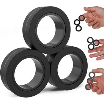 Магнитные кольца 3pk Fidget Toys для взрослых Сотни трюков, которым нужно научиться Наполнители для чулок для подростков Взрослых мужчин