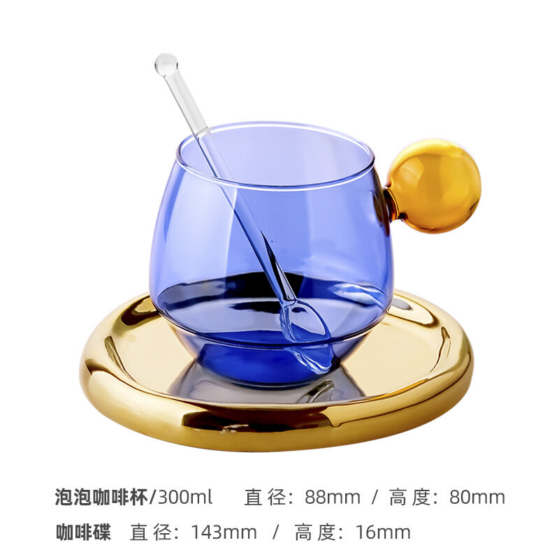 Дизайнерский нишевый набор из высококачественной легкой роскоши: чашка и блюдце для латте, изысканный британский набор для послеобеденного чая