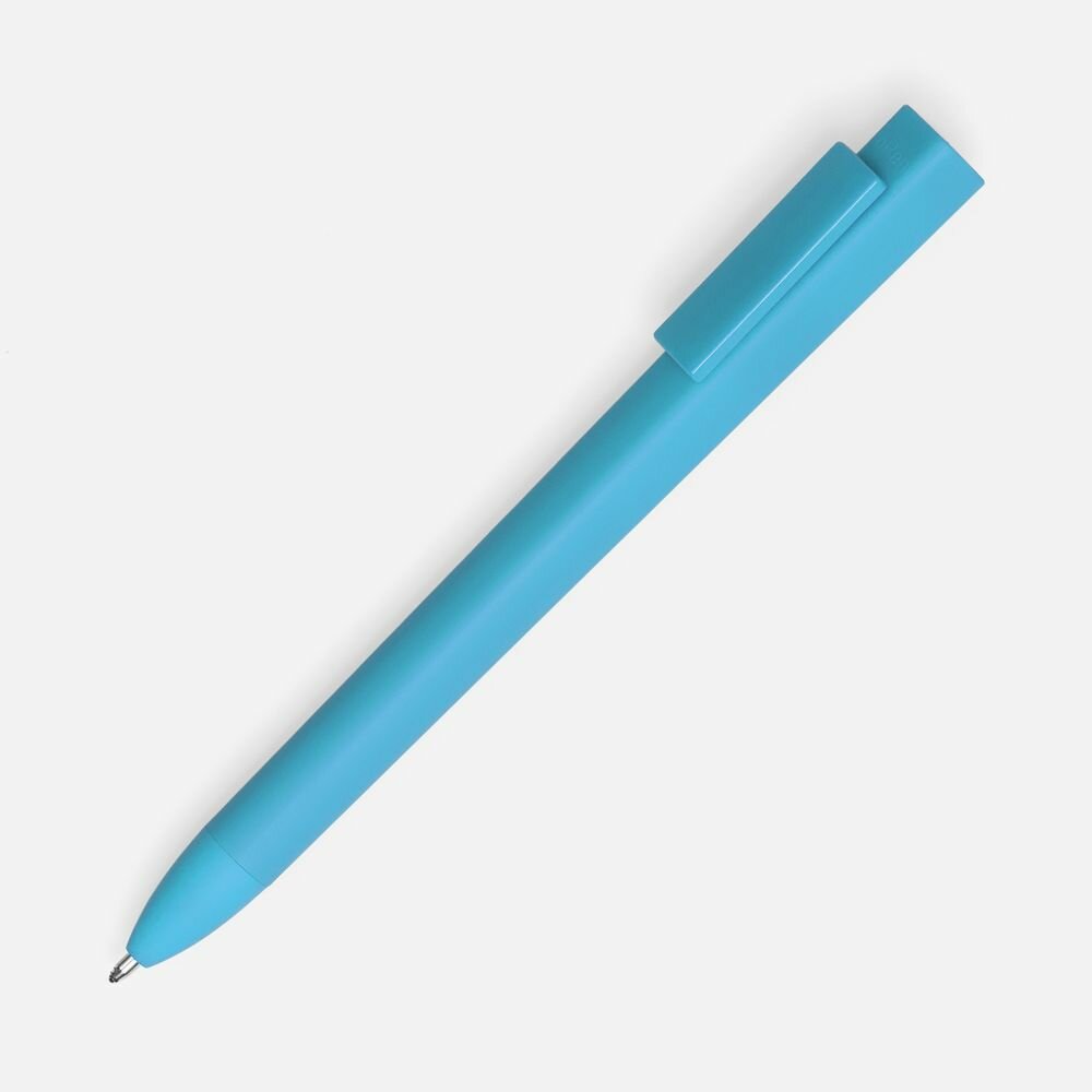 9 шт. Ручка шариковая Swiper SQ Soft Touch, голубая, Open