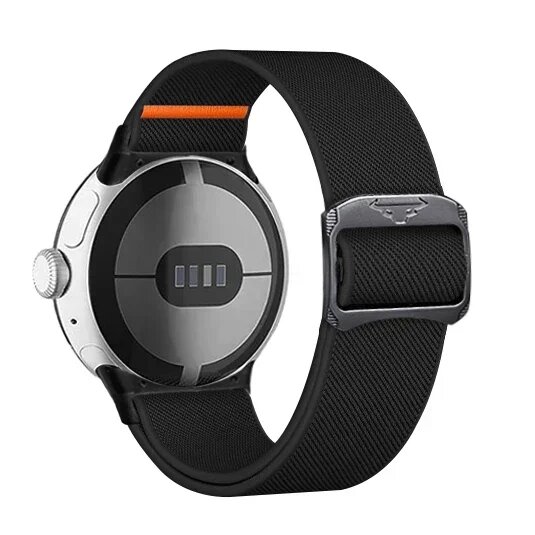 Ремешок YEELUSEE нейлоновый черный для Google Pixel Watch 4 41mm