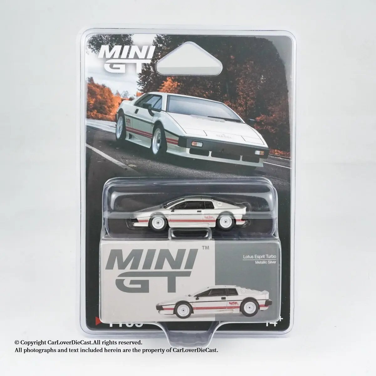 MINI GT 1/64 Lotus Esprit Turbo серебристый металлический автомобиль