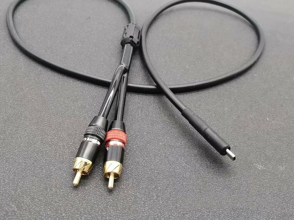 Monster Аудиокабель USB Type-C/RCA, 5 м, черный