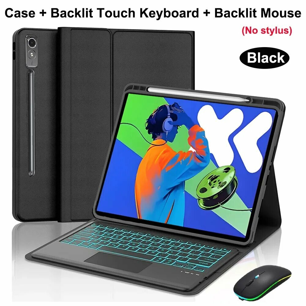 Чехол для Lenovo Xiaoxin Pad Pro 12,7 дюймов 2025, чехол-клавиатура Bluetooth для Lenovo Idea Tab Pro 12,7 (TB373FU/TB375FC)
