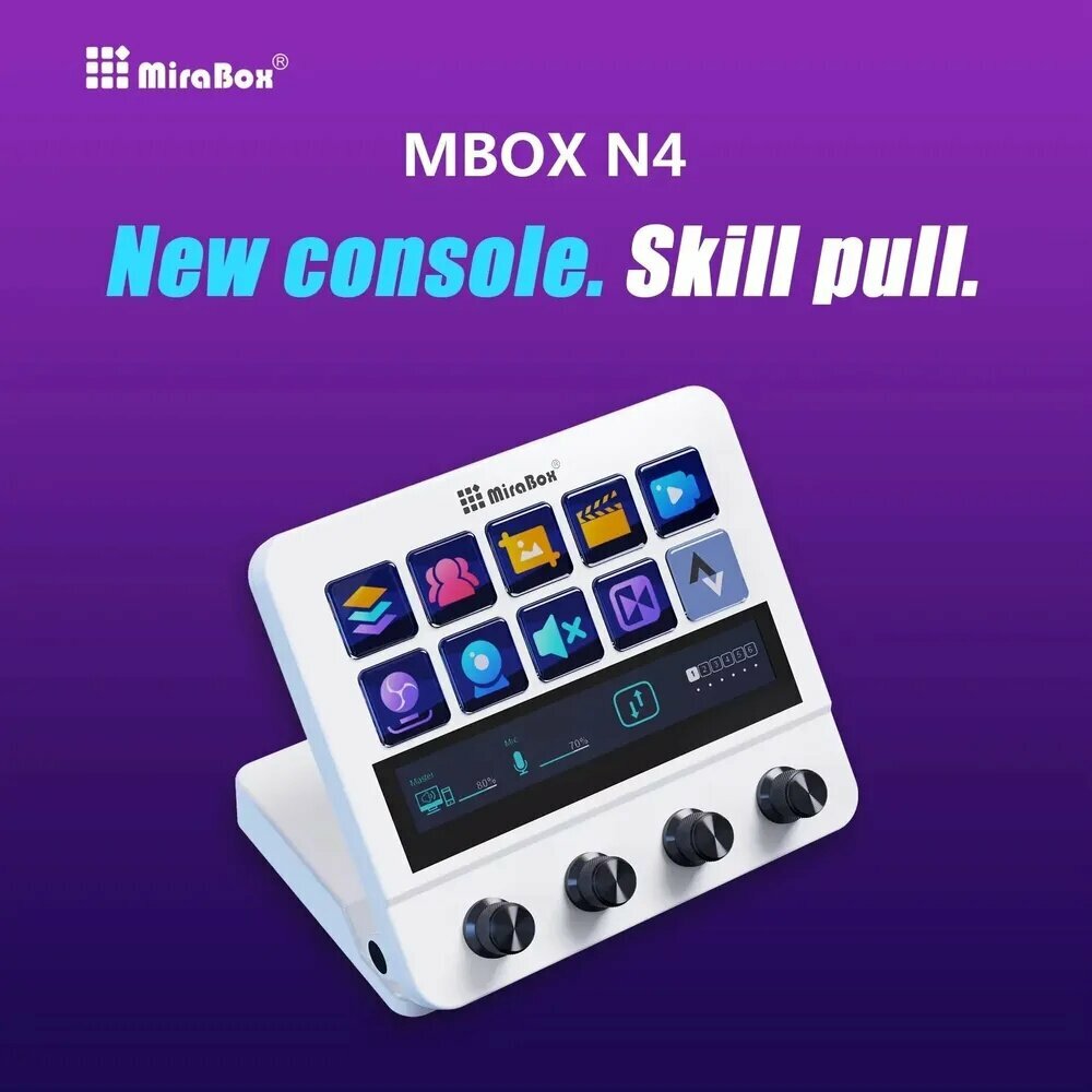 Mirabox StreamDeck N4 Визуальные цифровые клавиатуры Экранные элементы управления Настольные