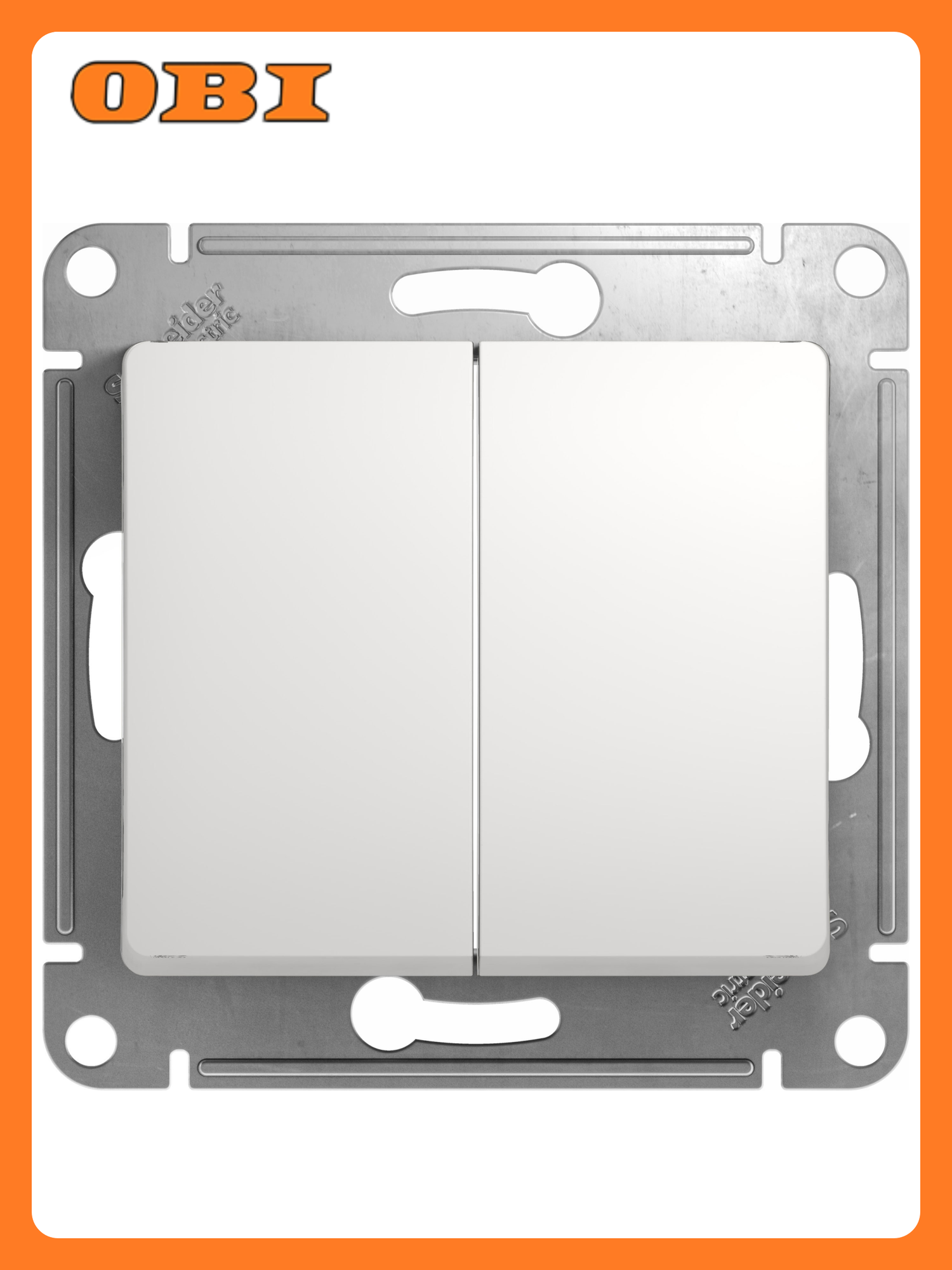 Выключатель Schneider Electric Systeme Electric GLOSSA, GSL000151, с подсветкой, белый