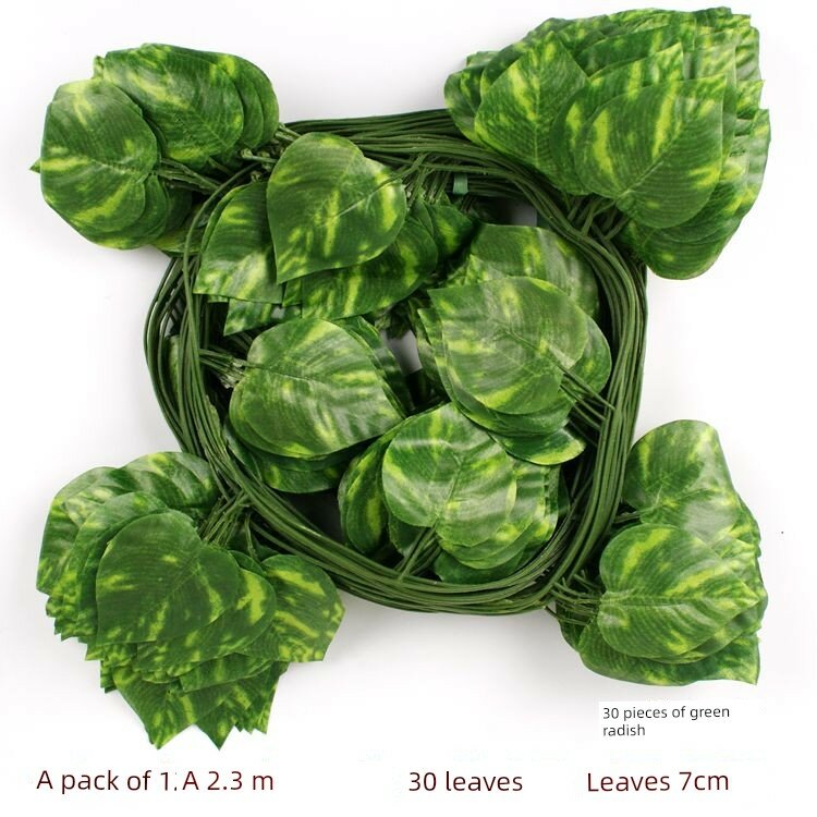 Золотые листья, искусственные листья, имитация листьев винограда, лозы, золотые листья, декор для труб, пластиковые